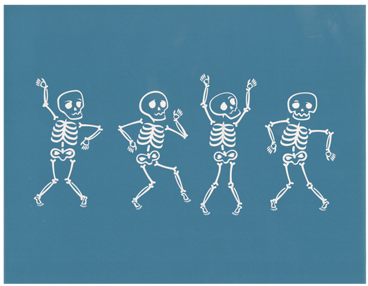 Cute Dancing Skeletons, Various Sizes – EZScreenPrint