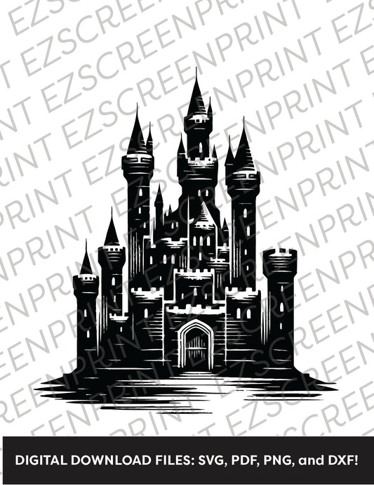 Polymer Clay Silk Screen Printing Stencil, Fantasy Castle – EZScreenPrint