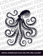 Polymer Clay Silk Screen Printing Stencil, Decorative Octopus ...