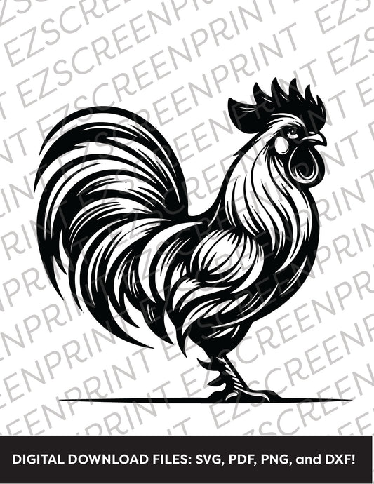 Polymer Clay Silk Screen Printing Stencil, Bold Rooster – EZScreenPrint