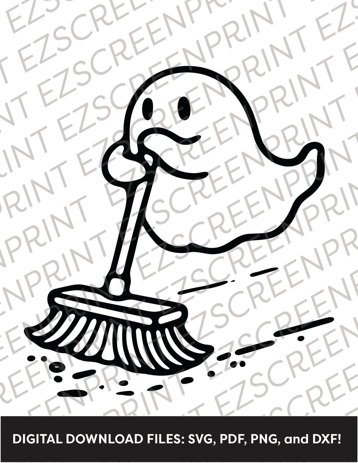 Polymer Clay Silk Screen Printing Stencil, Sweeping Ghost – EZScreenPrint