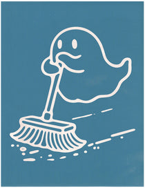 Polymer Clay Silk Screen Printing Stencil, Sweeping Ghost – EZScreenPrint
