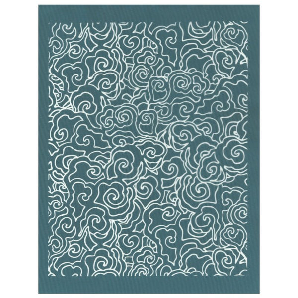 DIY Screen Printing Abstract Clouds Polymer Clay Silk Screen Stencils ...
