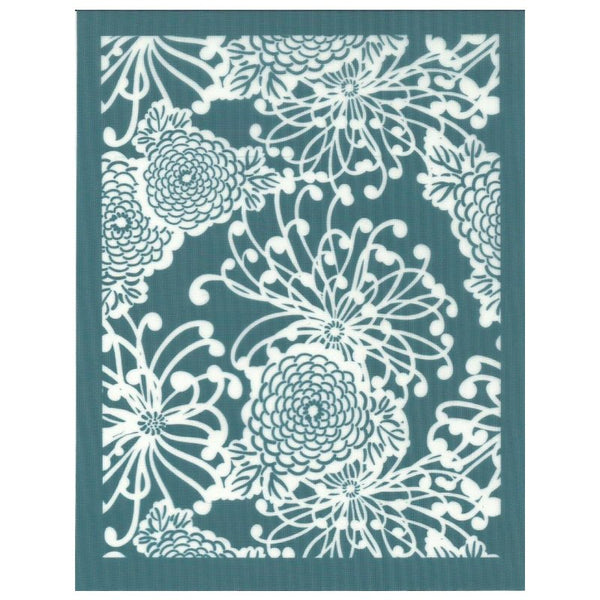 DIY Screen Printing Chrysanthemum Flower Ceramic Silk Screen Stencil ...