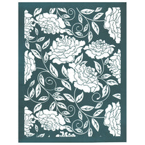 Ready To Use DIY Designer Silk Screen Print Stencil, Precious Peony ...